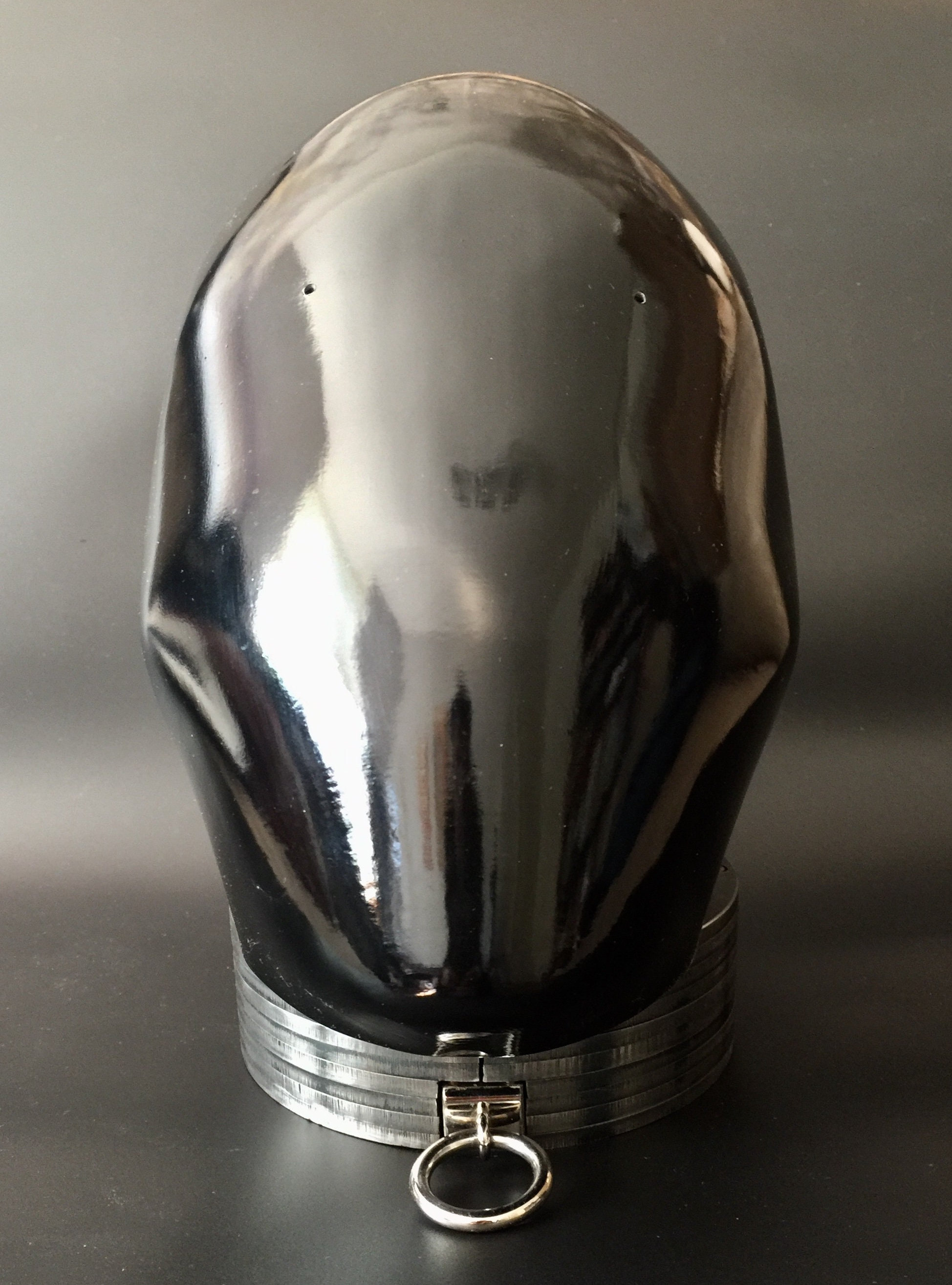 Rubber Black Slave Mask Full Head Helmet.anime Mask.crossdressing Mask ...