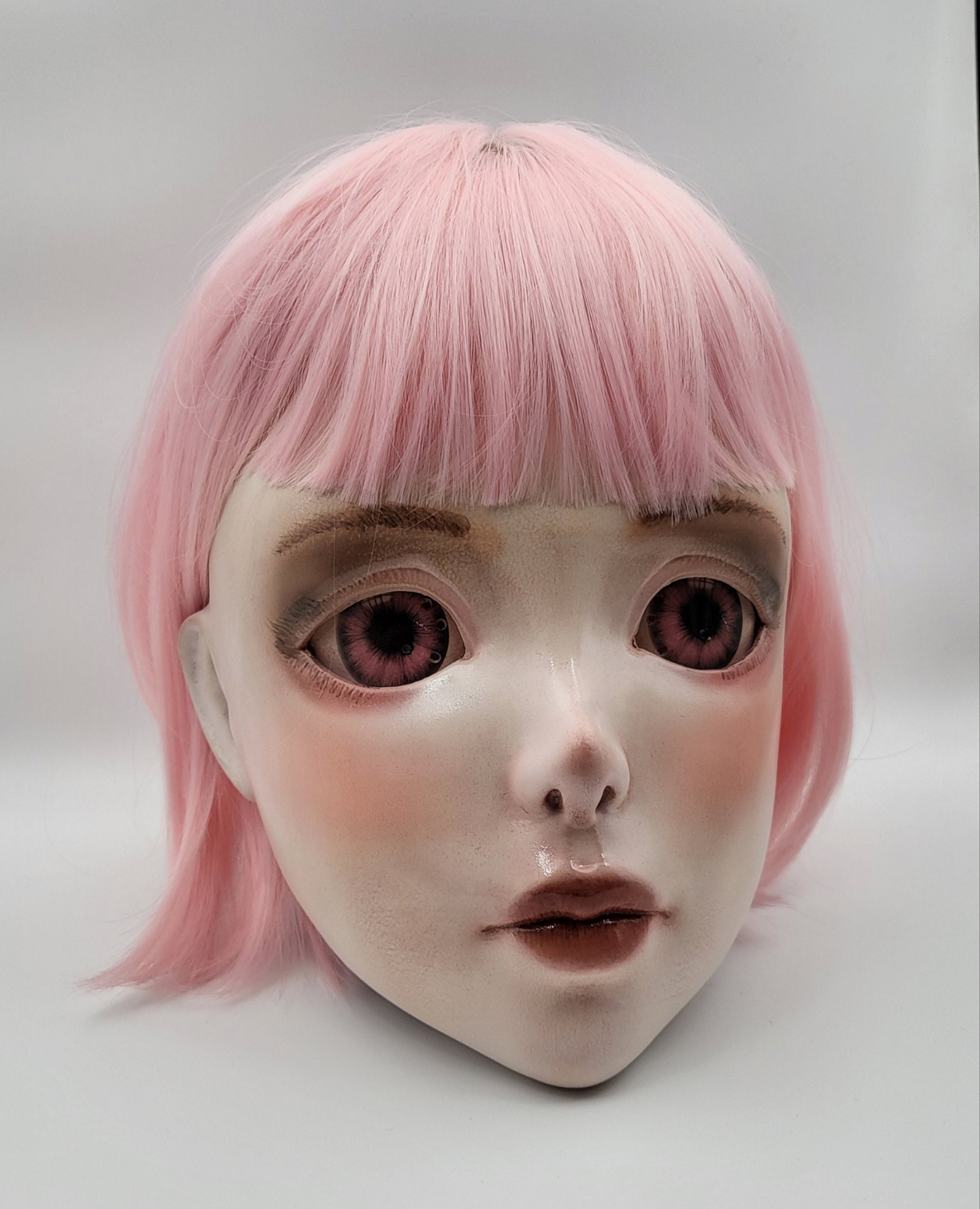 Kigurumi Mask.doll Head.full Head Helmet.anime Mask.crossdressing Mask ...