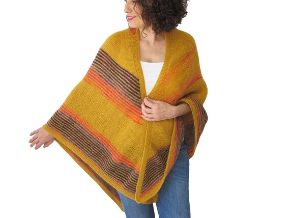 Oversize Mohair Triangle Shawl by Afra | Etsy