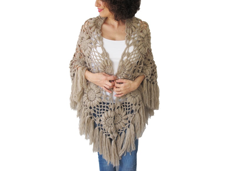 Angora Shawl, Crochet Shawl, Wedding Shawl, Bridesmaid Shawl, Braidmaid ...