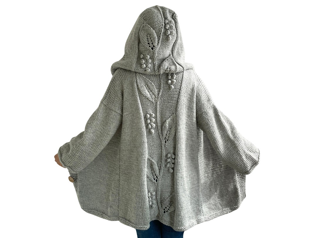 Hand Knit Overcoat, Knit Cardigan, Maxi Cardigan, Casual Cardigan ...