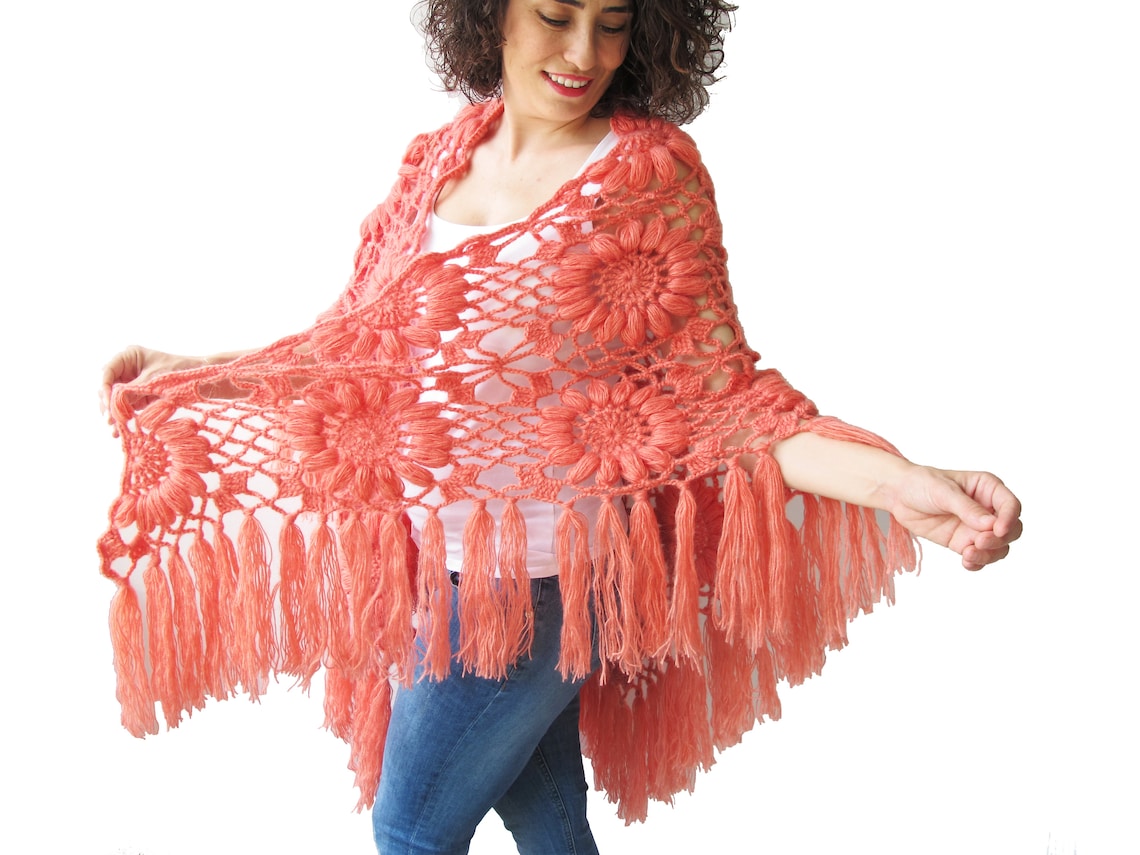 Angora Shawl Crochet Shawl Wedding Shawl Bridesmaid Shawl | Etsy