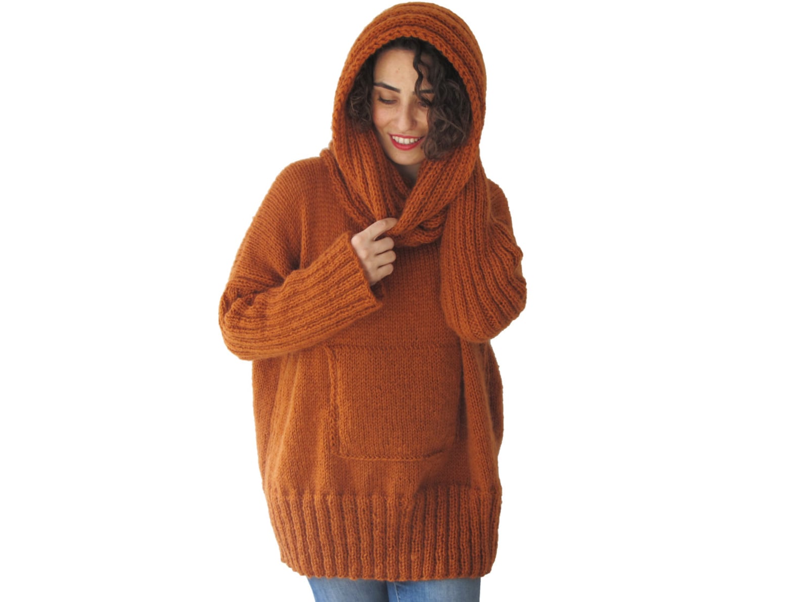 Mohair Sweater, Accordion Neck - Etsy