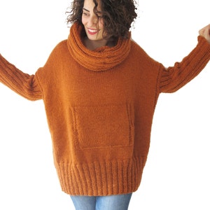 Mohair Sweater, Accordion Neck - Etsy