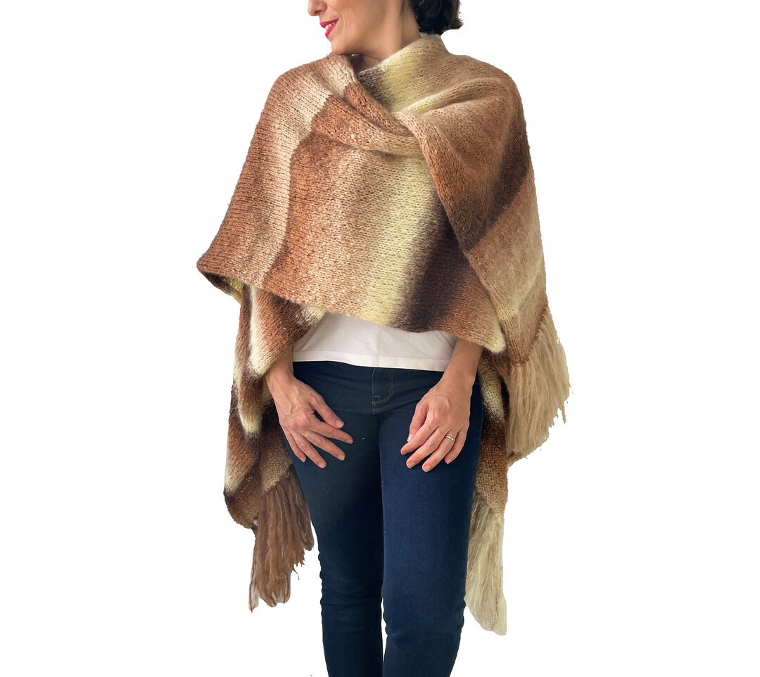 Wool Poncho, Plus Size Poncho, Oversize Poncho, Oversize Overcoat, Big ...
