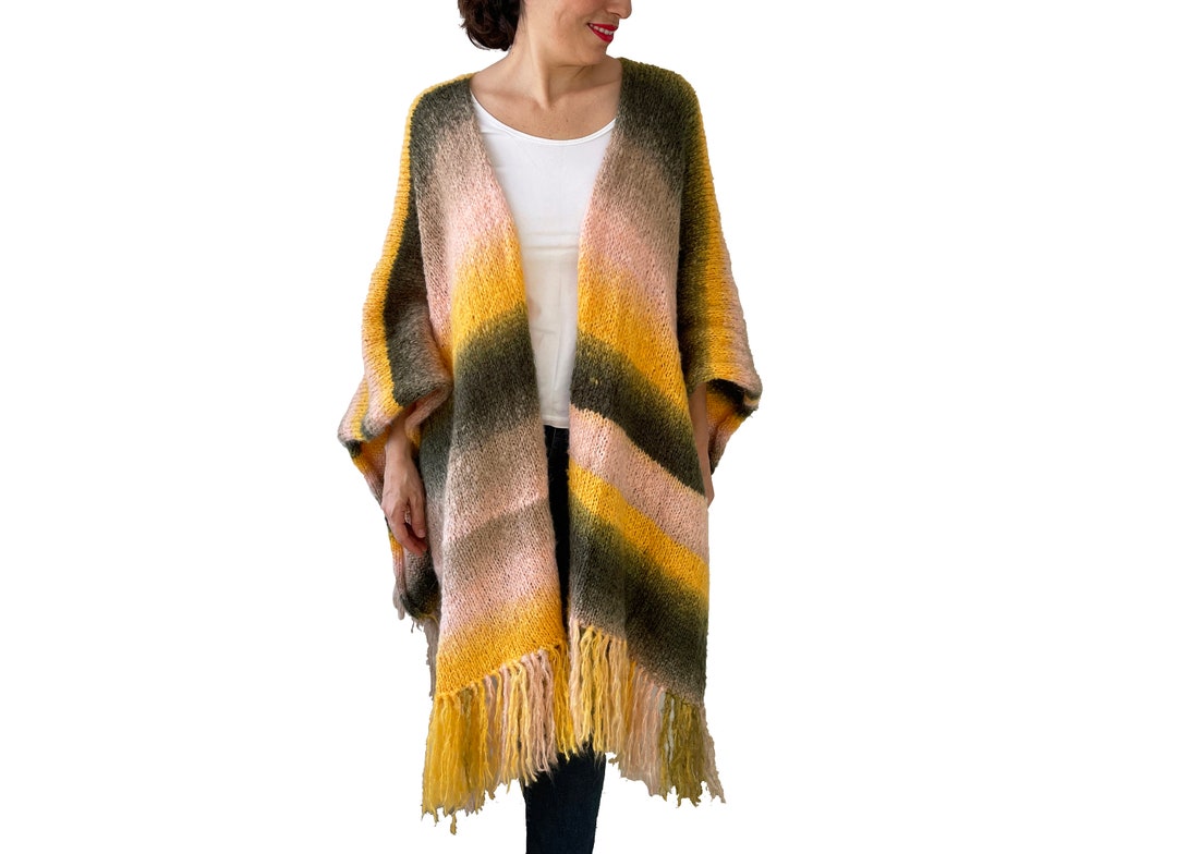SAMPLE SALE!!! Wool Poncho, Plus Size Poncho, Oversize Poncho, Oversize ...