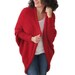 Slouchy Cardigan, Red, Open Front Cardigan - Etsy