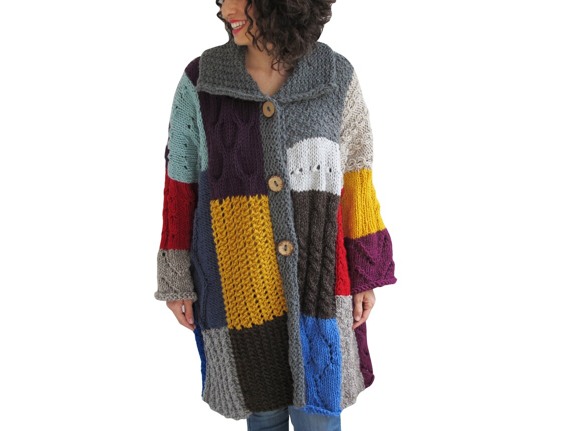 Harry Style, Jw Anderson Cardigan, Patchwork Cardigan, Hand Knit ...