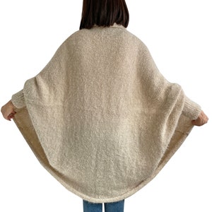Wool Cardigan, Open Front Cardigan, Wrap Cardigan, Plus Size Clothing ...