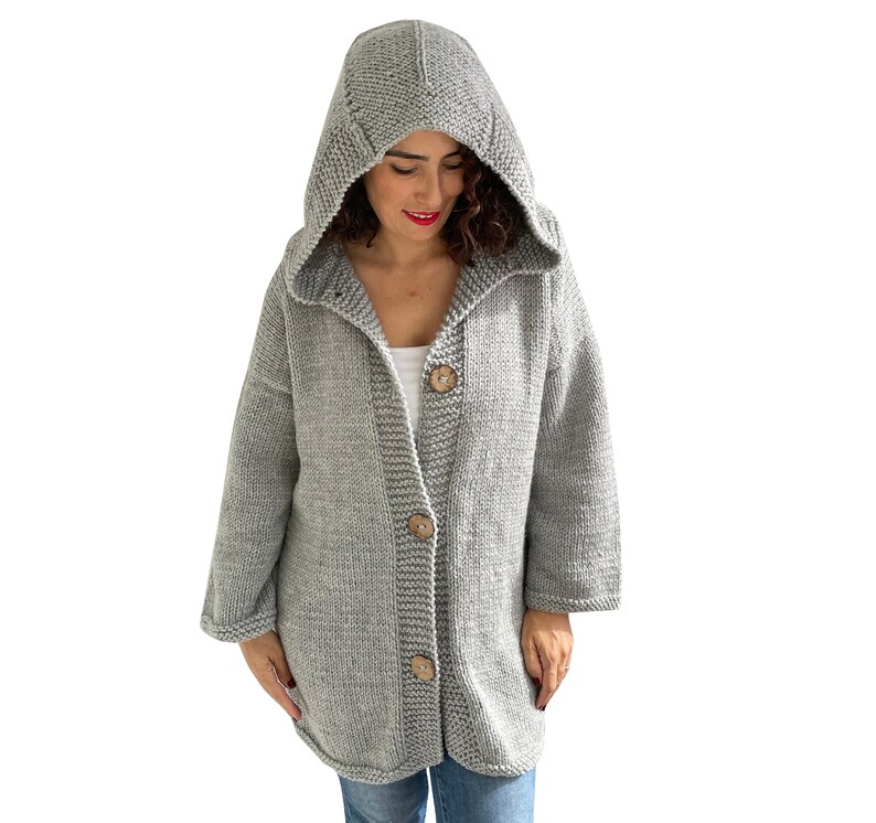 Hand Knit Overcoat, Knit Cardigan, Maxi Cardigan, Casual Cardigan ...