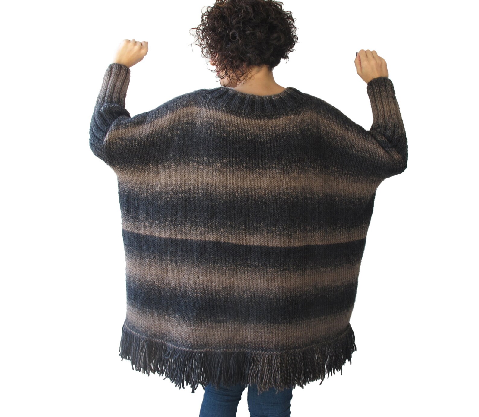 Wool Sweater Loose Fit Sweater Hand Knitted Sweater Big - Etsy