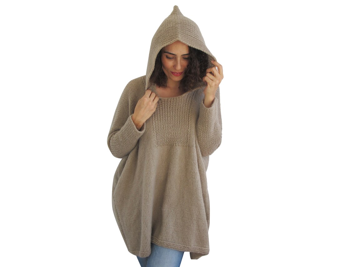 Hand Knitted Sweater Boho Clothing Oversize Jumper Bohemian - Etsy