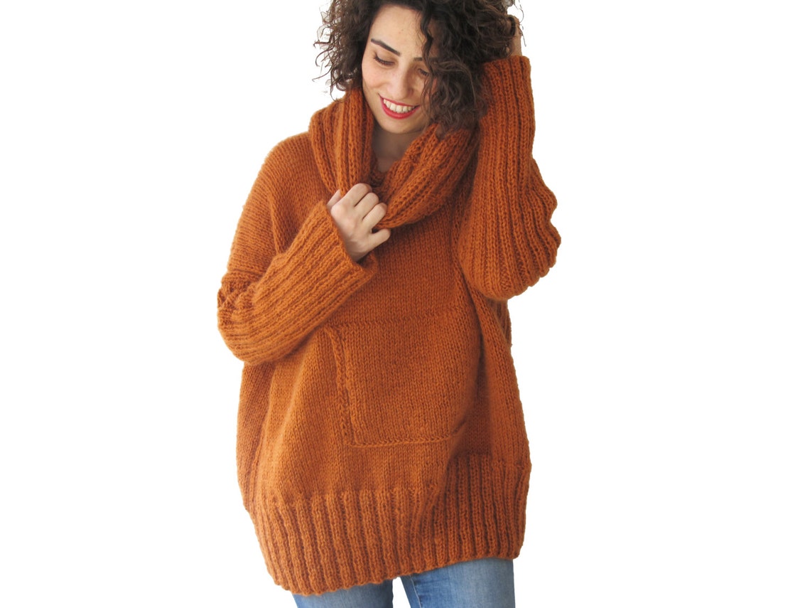 Mohair Sweater, Accordion Neck - Etsy