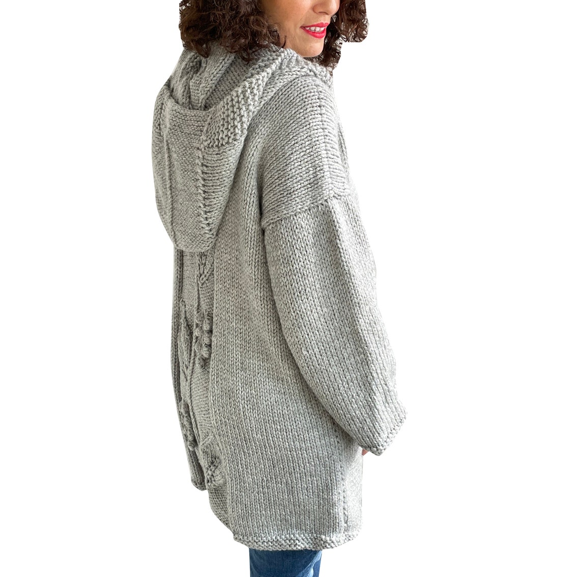 Hand Knit Overcoat, Knit Cardigan, Maxi Cardigan, Casual Cardigan ...