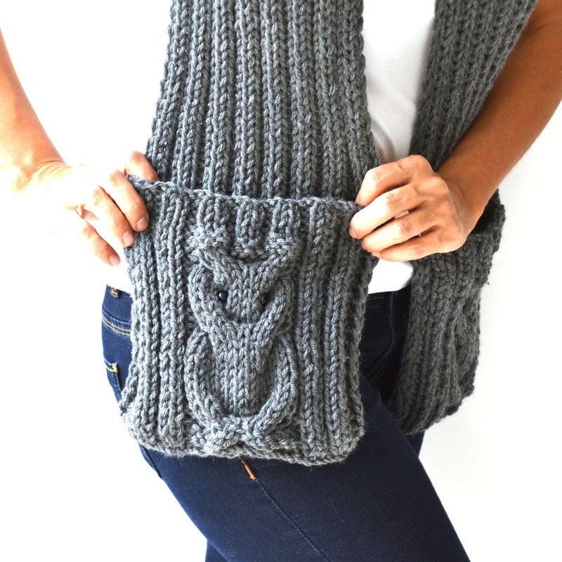 Crochet Owl Scarf - Etsy
