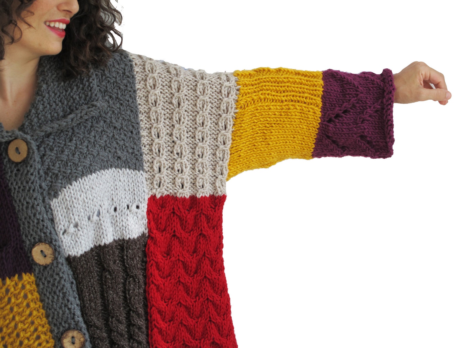 Harry Style, Jw Anderson Cardigan, Patchwork Cardigan, Hand Knit ...