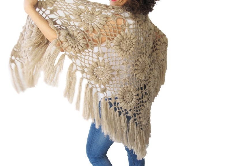 Angora Shawl, Crochet Shawl, Wedding Shawl, Bridesmaid Shawl, Braidmaid ...