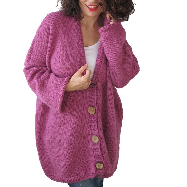 Loose Cardigan - Etsy