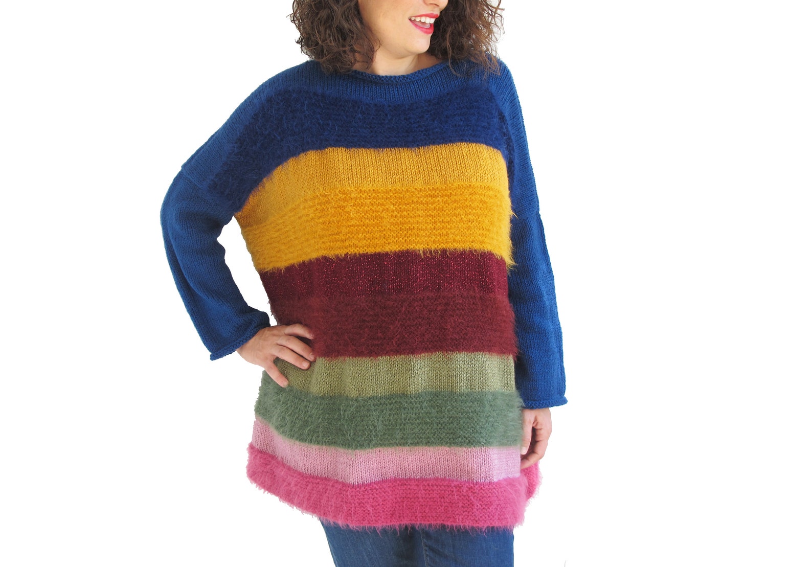 Hippie Boho Style Bohemian Jumper Loose Fit Sweater | Etsy