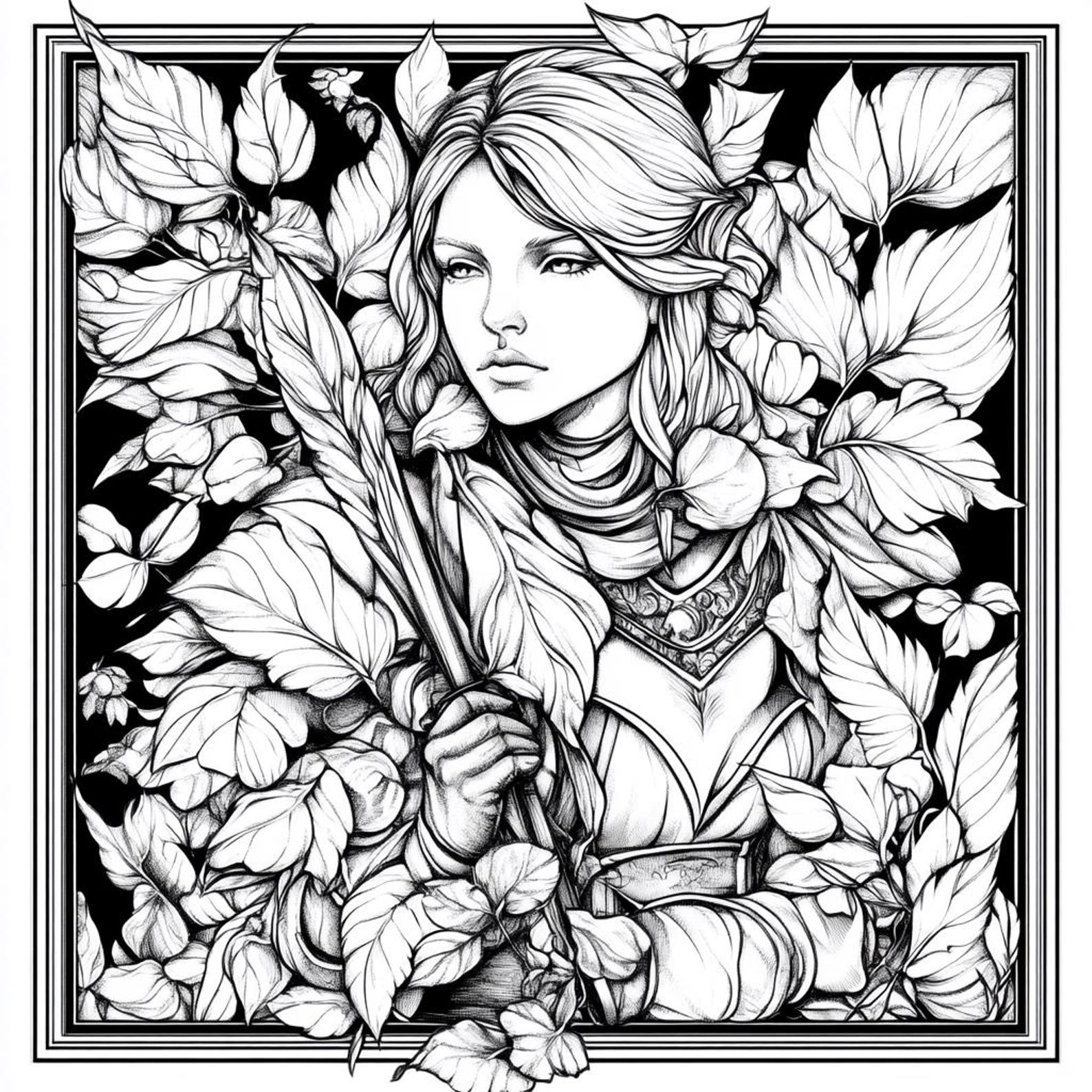 Adult Coloring Page Bundle4 Pagesfantasy Theme - Etsy