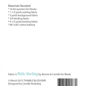 Swoon Sixteen Quilt Pattern - Thimble Blossoms Quilt Pattern Featuring ...