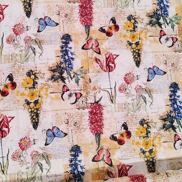 Botanical Fabric - Etsy