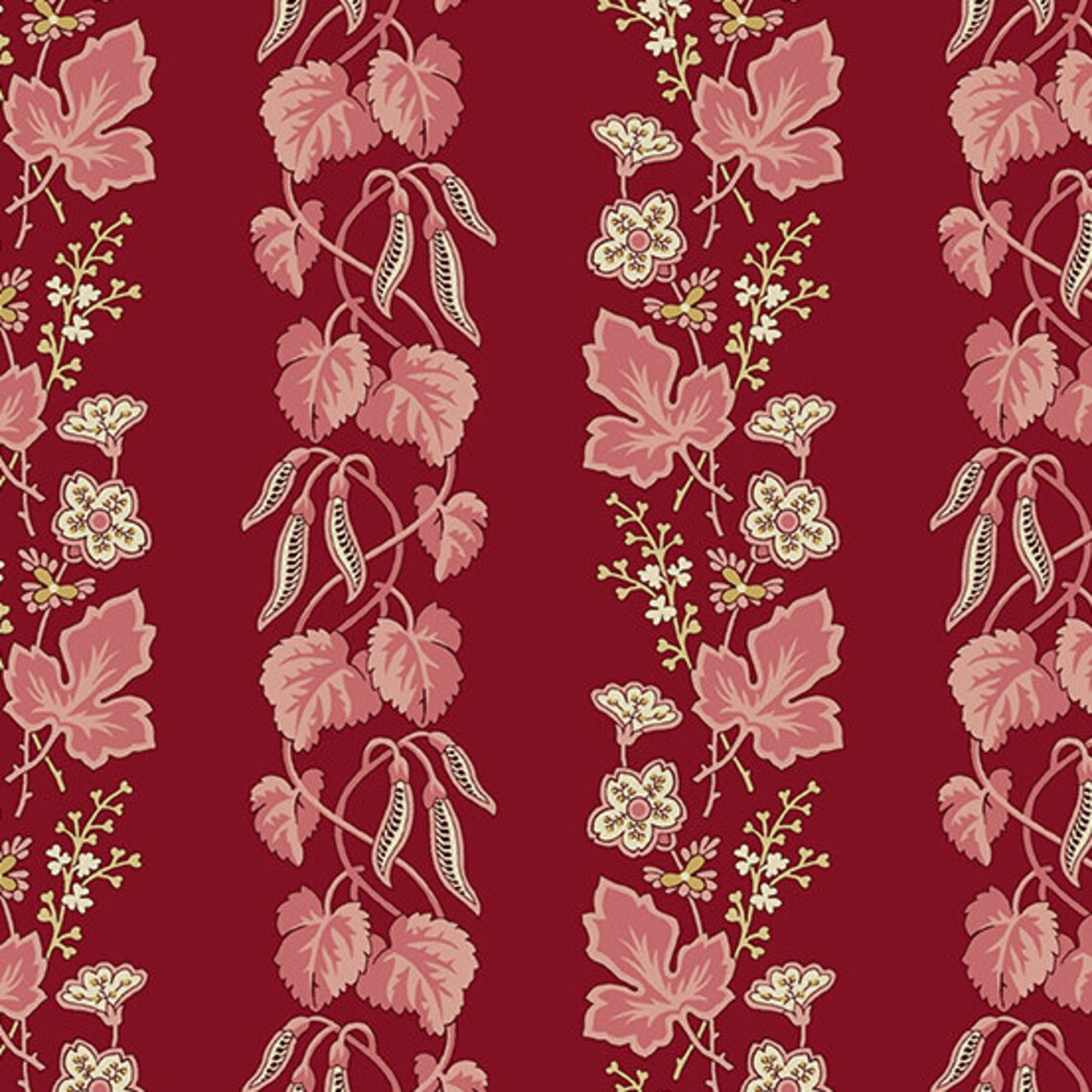 Super Bloom Fabric - Andover Fabric- Half Yard - Bleeding Heart Floral ...