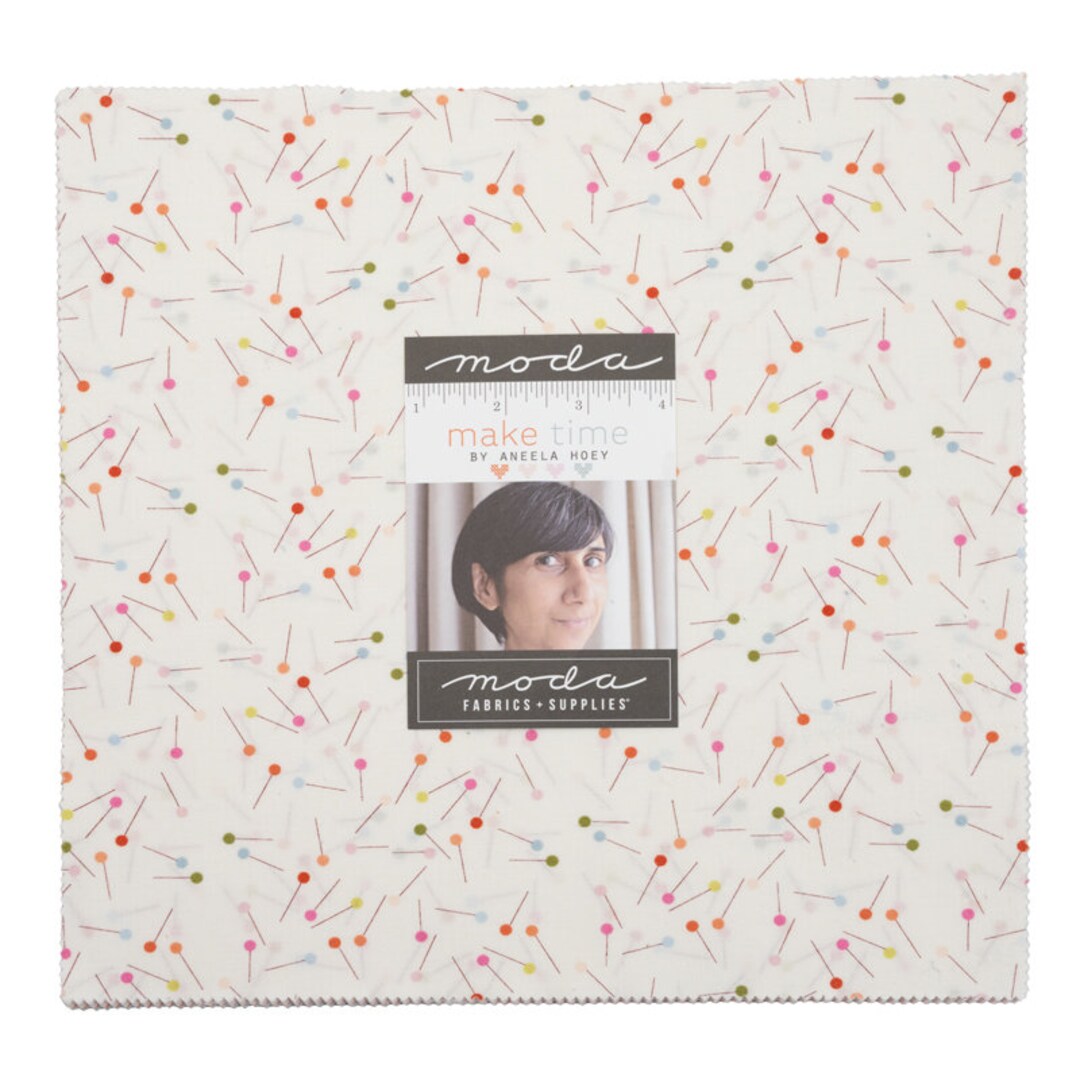 Make Time Fabric - Moda Layer Cake - Sewing Themed Fabric Collection ...