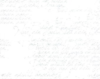 White Script Fabric | Etsy