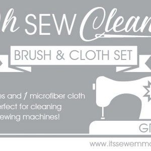 Oh Sew Clean Sewing Machine Cleaning Kit -you Choose Color- 2 Brushes ...