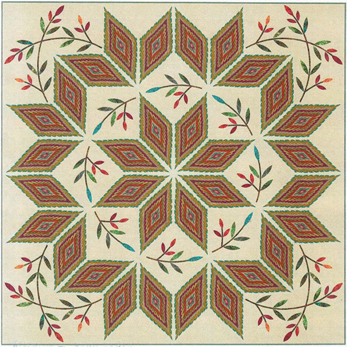 Fiesta Quilt Pattern - Edyta Sitar Laundry Basket Quilts Pattern Star ...