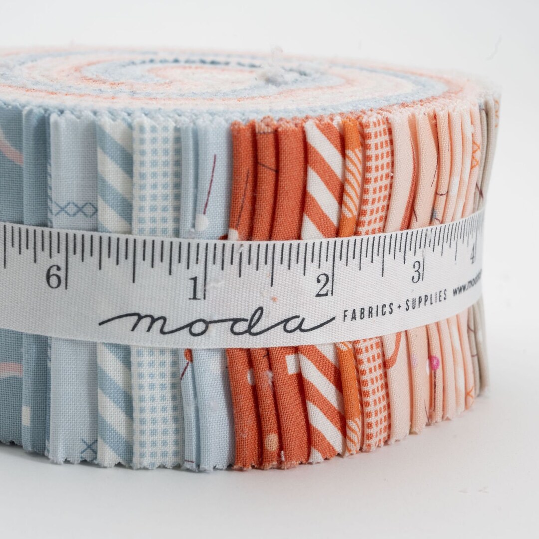 Make Time Fabric Moda Jelly Roll Aneela Hoey Sewing Themed - Etsy