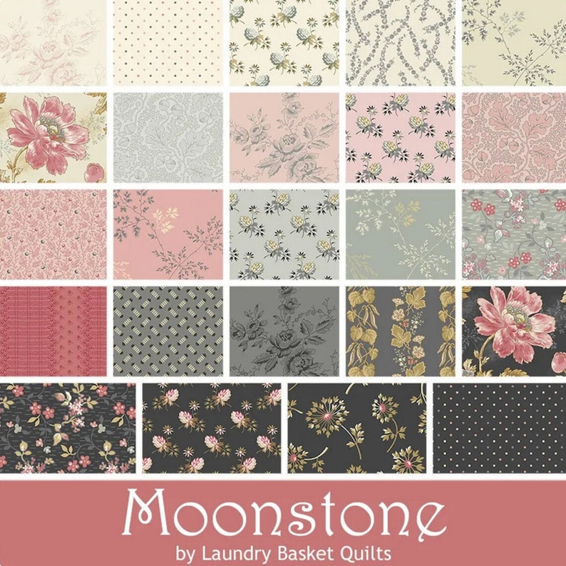 Moonstone Fabric -half Yard- Edyta Sitar Fabric Laundry Basket Quilts ...