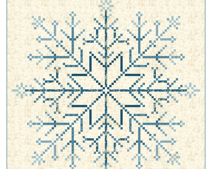 Aspen Quilt Kit & Pattern - Winter Snowflake Edyta Sitar Laundry Basket ...