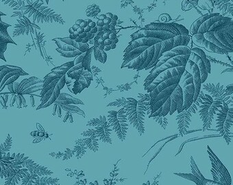 Royal Blue Fabric Half Yard Andover Wander Carolina Blue - Etsy