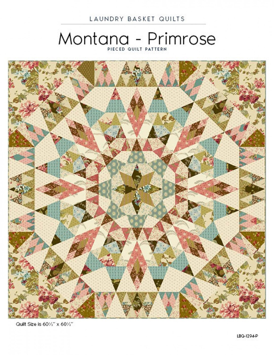 Montana Primrose Quilt Pattern- Edyta Sitar Fabrics Laundry Basket Quilts Colorful Pieced ...