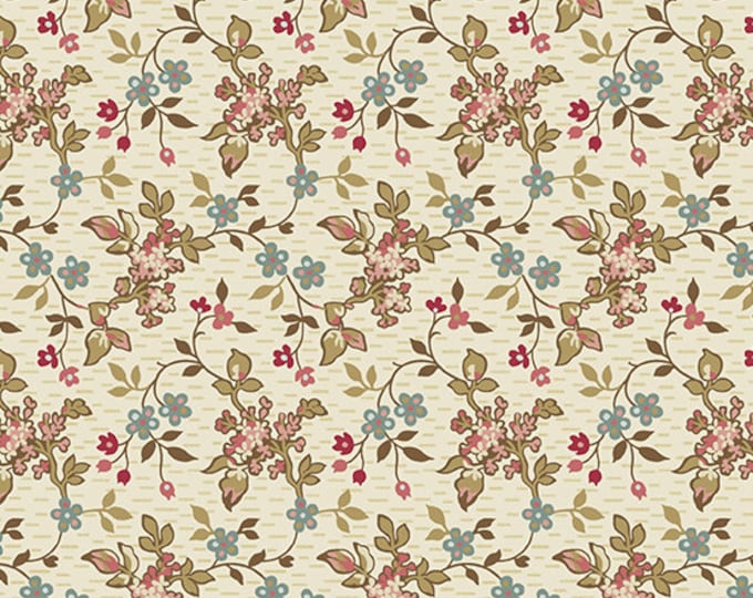 Super Bloom Fabric - Andover Fabric- Half Yard - Jasmine Bloom Flowers ...