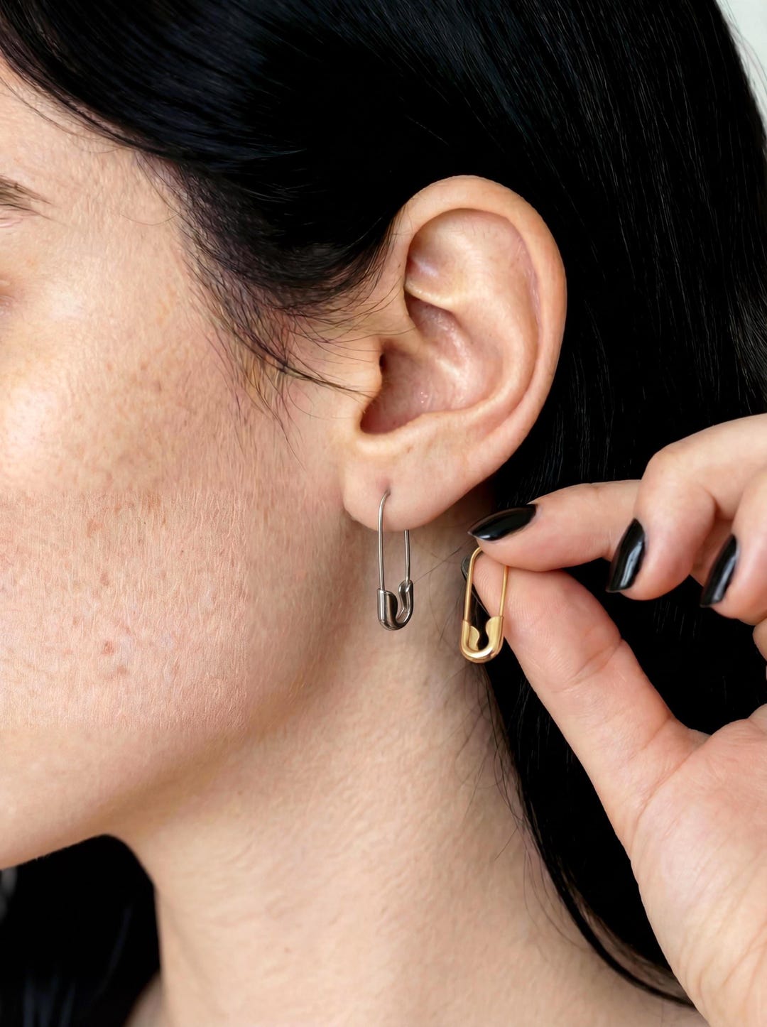Paper Clip Earrings : Safety Pin Earrings, Paperclip Jewelry, Everyday ...