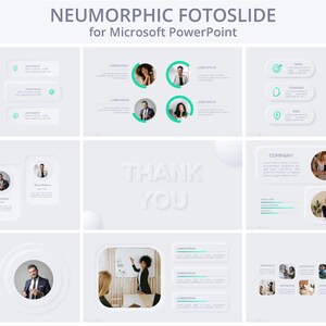 Neumorphic Animated Infographics Template 1 Powerpoint & Keynote - Etsy