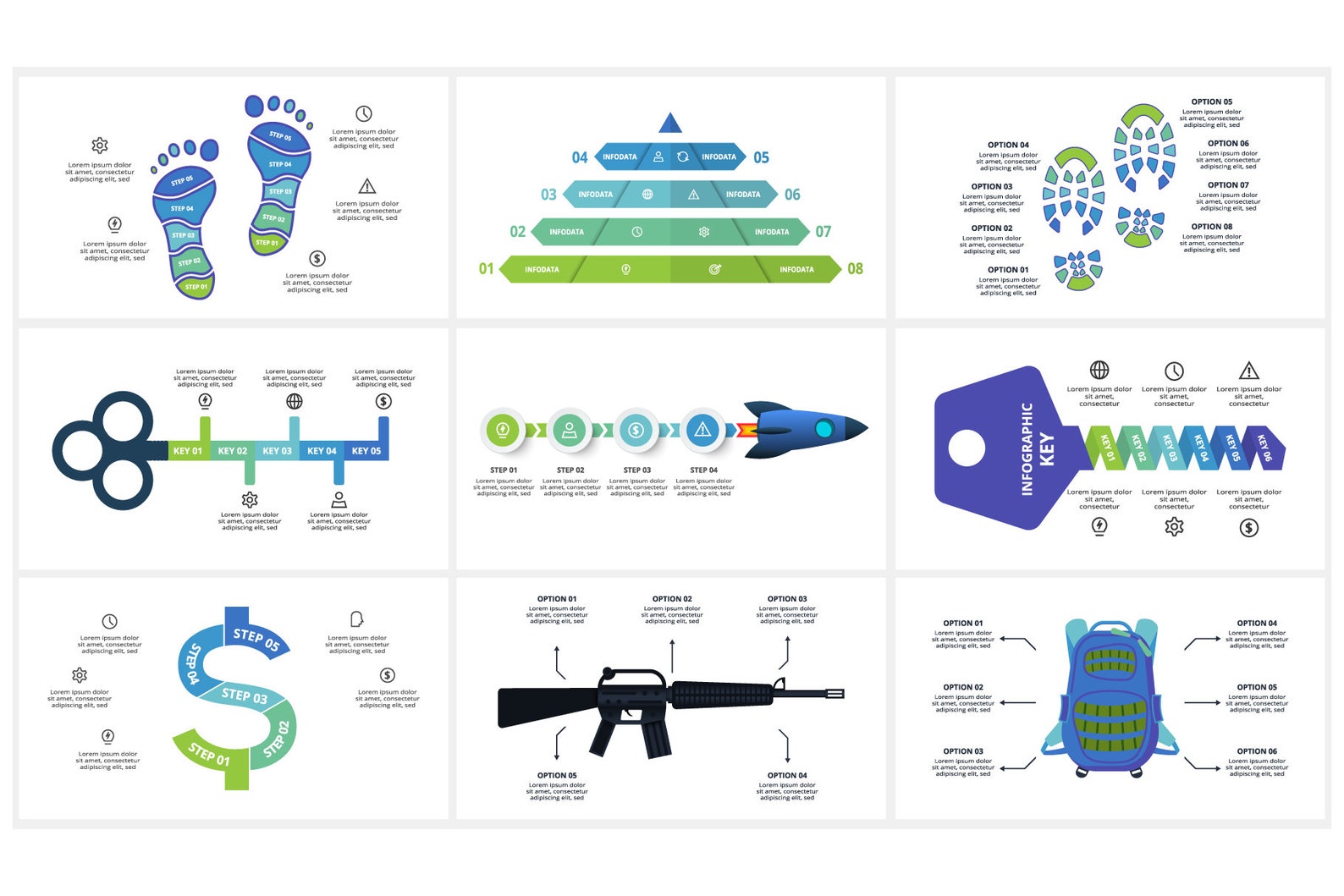 Mix Animated Infographics Presentation Template, Powerpoint ...