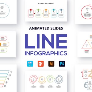 Line Animated Infographics Presentation Template, Powerpoint ...