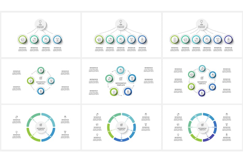 Diagrams Animated Presentation: Powerpoint & Keynote Template - Etsy