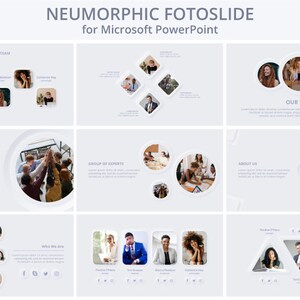 Neumorphic Animated Infographics Template 1 Powerpoint & Keynote - Etsy