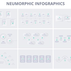 Neumorphic Animated Infographics Presentation Powerpoint Template ...