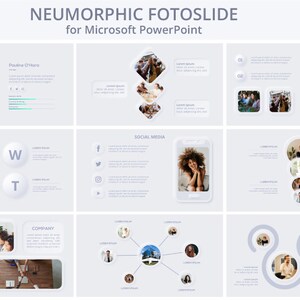 Neumorphic Animated Infographics Template 1 Powerpoint & Keynote - Etsy