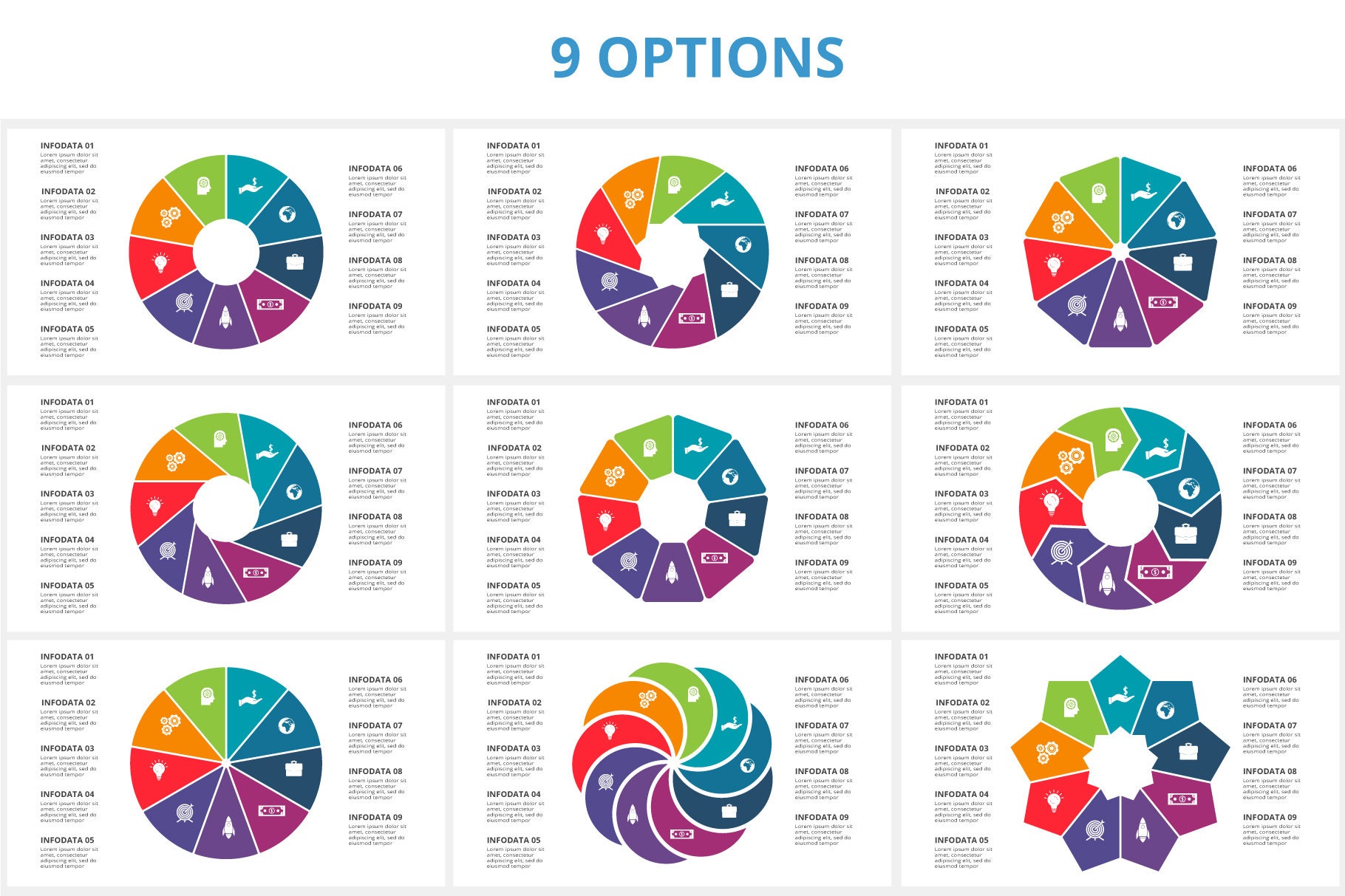 Cycle Animated Infographics Presentation Template - Etsy