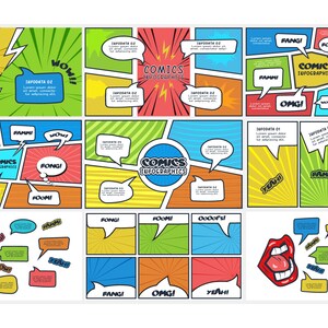 Comics Animated Presentation Template: Powerpoint & Keynote Template - Etsy