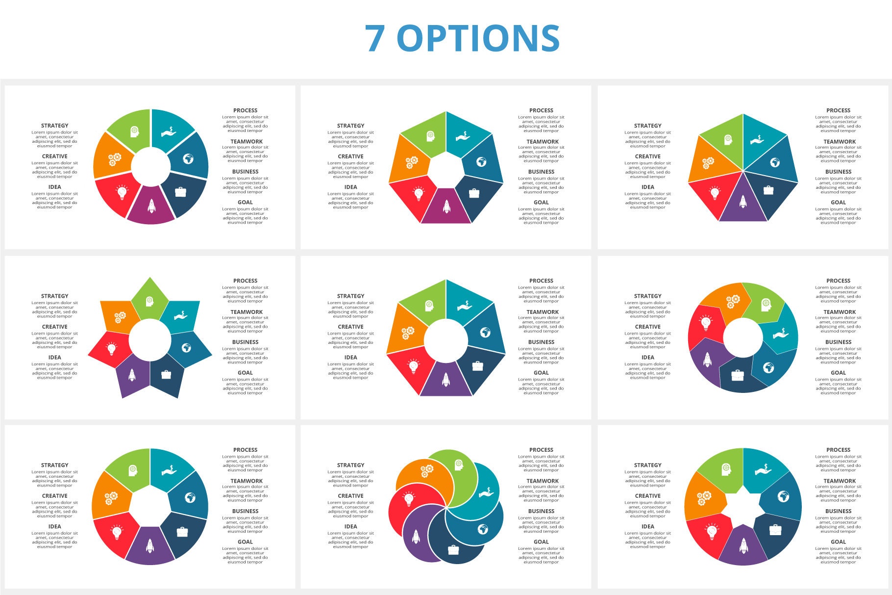 Cycle Animated Infographics Presentation Template - Etsy