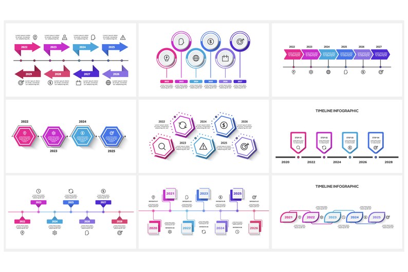 Timeline Animated Infographics Presentation Template, Powerpoint ...