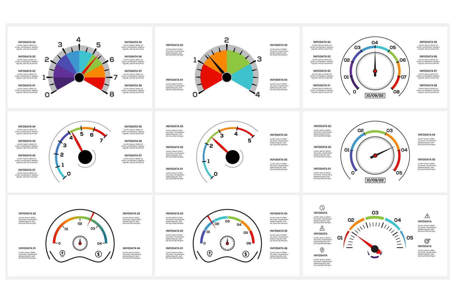 Speedometer Animated Infographics Presentation Template, Powerpoint ...